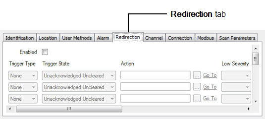 Alarm Redirection Guide - Configure Alarm Redirections for an Item or Group
