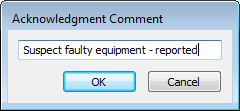 Alarms Guide - Acknowledge an Alarm with Comment (Perform an Action on ...
