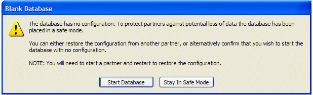 Server Administration Guide - Create a Blank Database