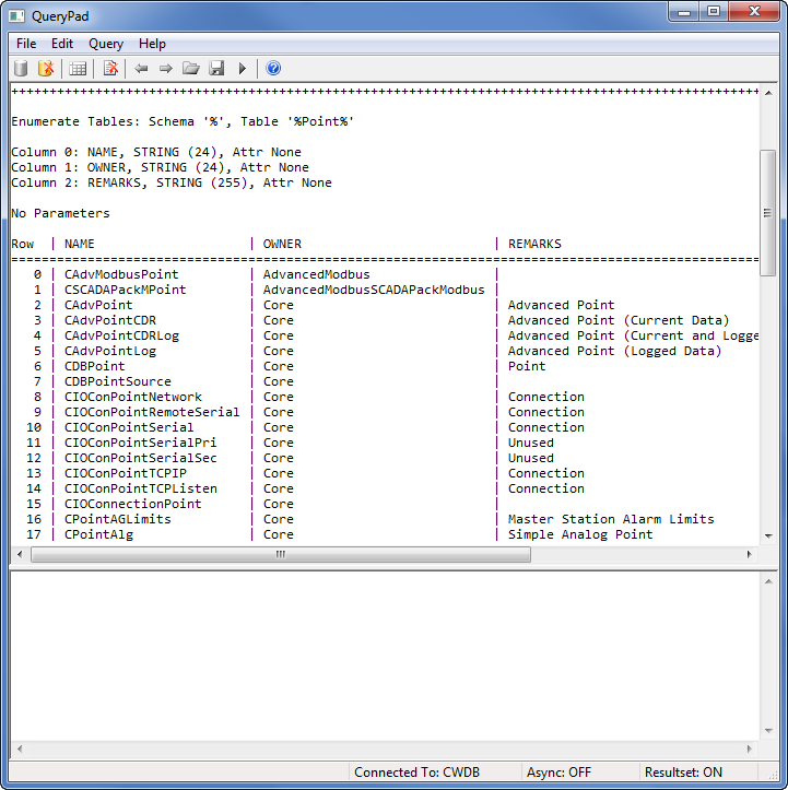 QueryPad Guide - Welcome to the ClearSCADA Guide to QueryPad