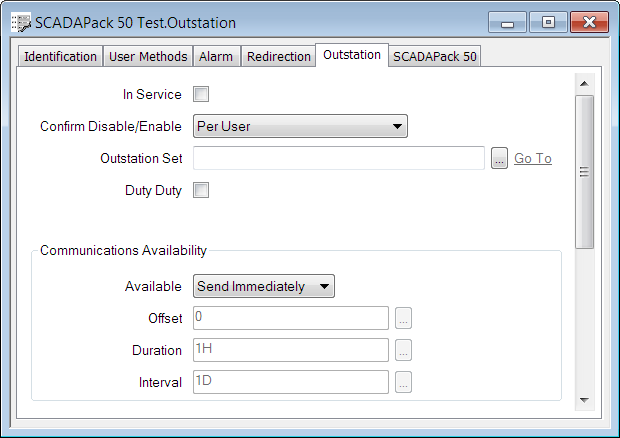 SCADAPack 50 Driver Guide - Configure a Test SCADAPack 50 Outstation ...
